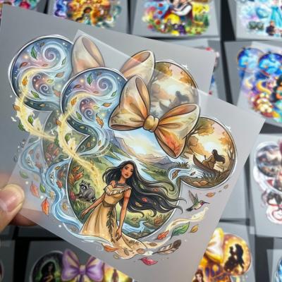 China Disney Pocahontas Wilderness Nature Cartoon DTF Heat Transfer Washable PET Film Iron On Label for DIY T-Shirt Garment Printing for sale