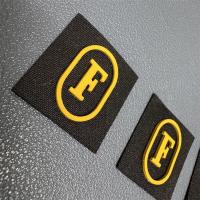China Custom 3d Silicone Heat Transfer Logo Irregular Shape Patch For Heat Transfer for sale