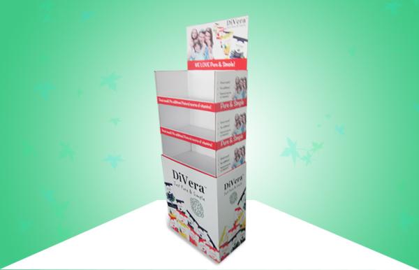Quality Recylable pos cardboard display stands for Snacks With Stackable PDQs for sale