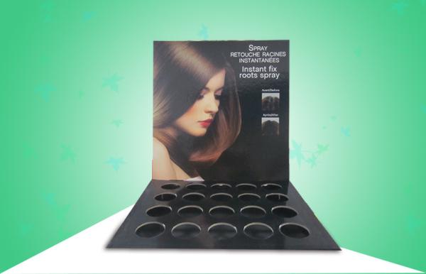 Quality Glossy CMKY Printing Cardboard Countertop Displays For Displaying Haircare Products for sale