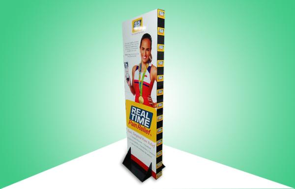 Quality Easy Assembly Free Standing Custom Cardboard Displays , Corrugated Floor Display for sale