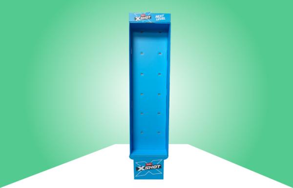 Stable Cardboard Free Standing Display Units Easy Assembly Header Configurable
