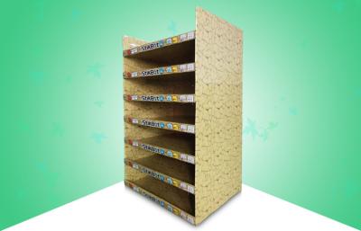 China Heavy Duty 7 Shelf Cardboard Display Stands For Toys , Cardboard Advertising Displays for sale