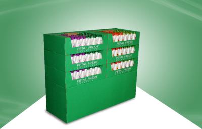 Китай Зеленый дисплей паллета картона для продуктов Skincare с 6 подносами продается