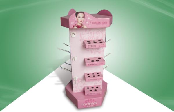 Quality POP Flexo printing Rotating Cardboard Countertop Displays Paper Display Stand for sale