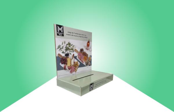 Customizable and Versatile Cardboard Countertop Displays for Various Products