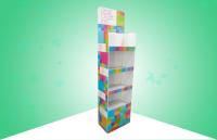 Quality Customized 4 Shelf Cardboard Display Stands Large space For Selling Little Craft for sale