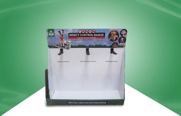 Quality Customized Cardboard Countertop Displays With Hooks To Hang Pet Products for sale