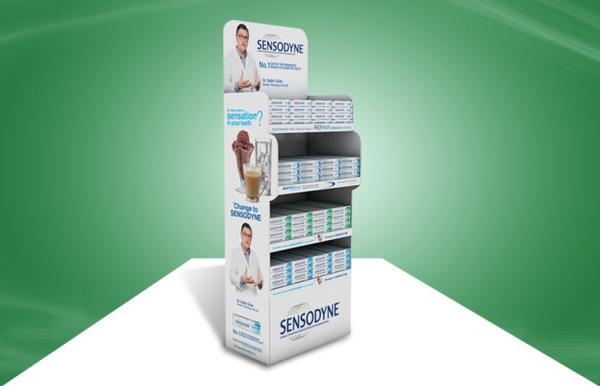 Quality Four Shelf POP Cardboard Display Eco-friendly Material / Printing for sale