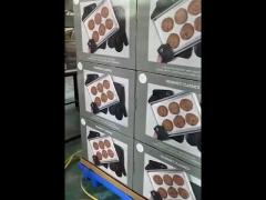 La pared reciclable PDQ del doble de Costco exhibe las bandejas para promover artículos pesados de la cocina