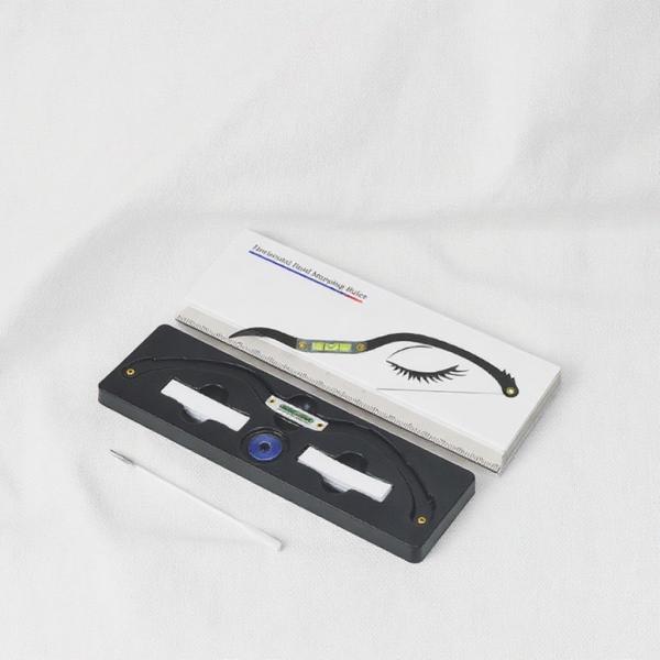 Quality Auxiliary Horizontal Ruler for Thrush Labeling Metal Plastic Bow Eyebrow Positioning Tool Permanent Makeup Accessories for sale