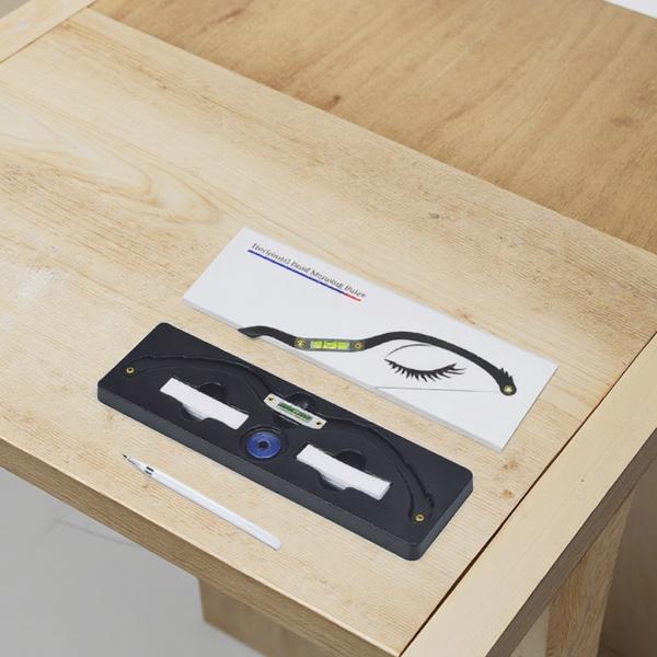 Quality Auxiliary Horizontal Ruler for Thrush Labeling Metal Plastic Bow Eyebrow for sale