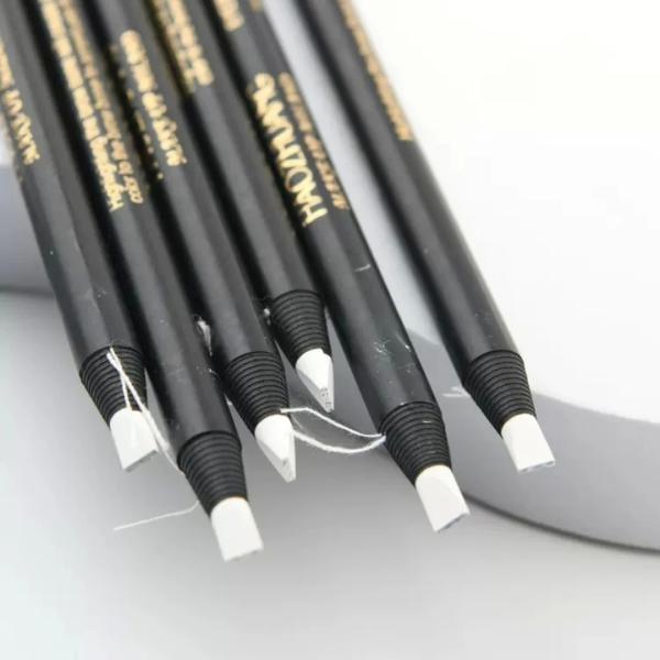 Quality Private Label Peel White Microblading Eyebrow Pencil Waterproof Brow Pencil Tool for Permanent Makeup Positioning Accessory for sale