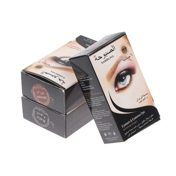 Quality Private Label Professional Henna Brow Dye Kit Eyelash & Eyebrow Tint Gel in Brown Black Coffee Fast Easy Application for sale