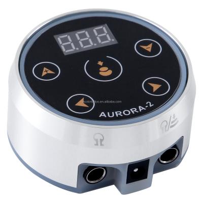 China AURORA Mini Tattoo Pen Power Supply with LCD Screen EU/US Adapter Coil Gun & Rotary Tattoo Machine Permanent Makeup Accessories for sale