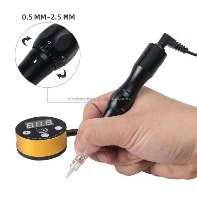 China MTS Dermografo Microblading Tattoo Machine Kit Quiet Motor Permanent Makeup Pen for Eyebrows and Lips for sale