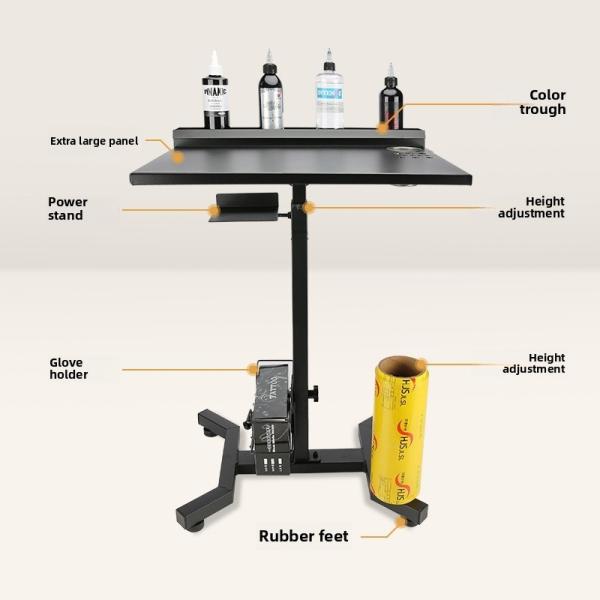Quality Multi-Functional Stainless Steel Tattoo Workbench Console Table with Ink Pigment Holder for sale