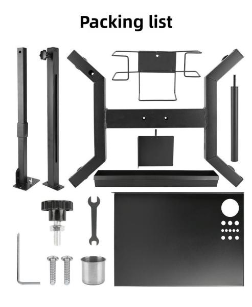 Quality Portable Adjustable Metal Tattoo Workbench Cart Waterproof Multifunctional for sale
