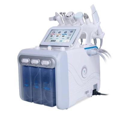 China Portable 6 In 1 Hydro Dermabrasion Machine Multifunctional Facial Aqua Peeling Machine for sale