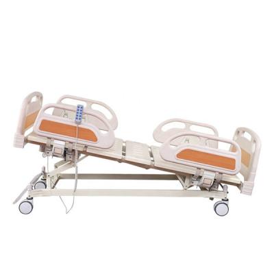 China Home Patient Manual Lift Hospital Bed Anti Slip Multipurpose With Silent Pulley hospital bed with side rails for sale