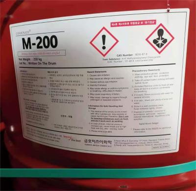 China Polymeric MDI Isocyanate for Synthetic Resin and Plastics Mdi-Pm200/5005/M20s/44V20L for sale