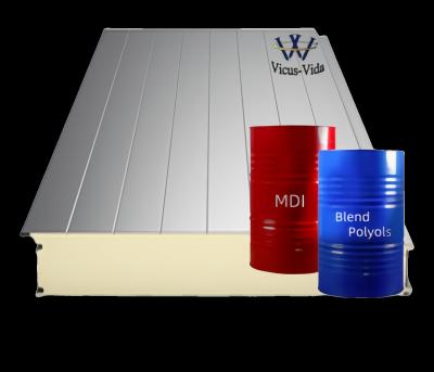 中国 混合ポリオール PIRサンドイッチパネル製造のための優れた性能 販売のため