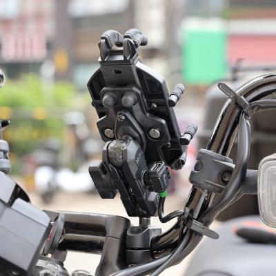 China Removable Motorcycle Phone Holder Universal 360 Degree Adjustable Silicone Mobile Mount for sale