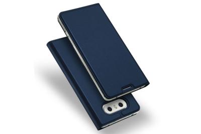 China Card Holder LG G6 Wallet Case , Blue Magnet PU Leather Wallet Phone Case for sale