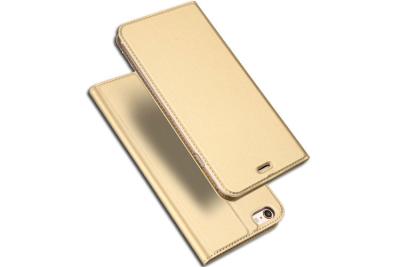 China PU Leather IPhone Protective Cases Magnet Gold Slim Iphone 6 Case With Card Pocket for sale