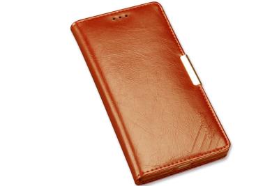 China Soft Leather Phone Cases Magnet Brown Sony Xperia XZ Leather Case for sale