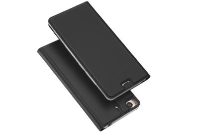 China Stand Function Xiaomi Phone Case Mi 5S Magnetic Black Color With Card Holder for sale
