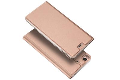 China Rose / Gold PU Leather Xiaomi Mi5s Phone Case Magnetic Card Holder Shockproof for sale