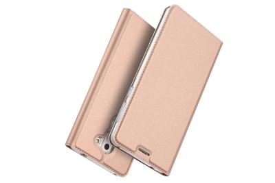 China PU Leather Xiaomi Phone Case Rose / Gold Card Holder Magnetic For Redmi 4 for sale