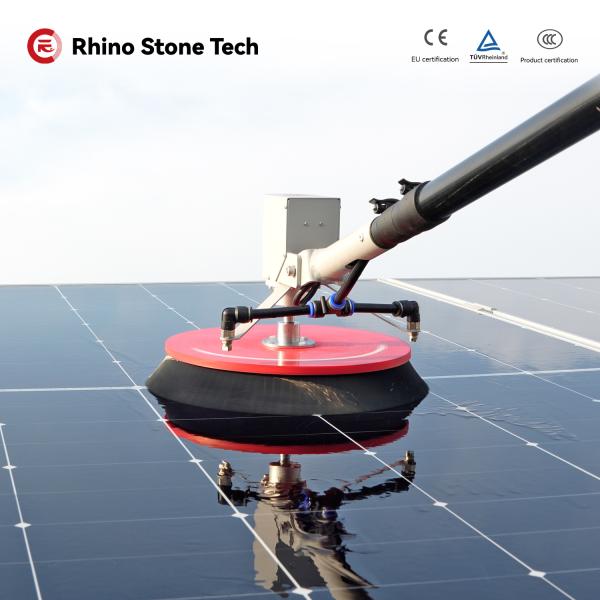 Quality 360RPM Solar Panel Washing Equipment 24V Double Disc  Solar Brush Cleaner for sale
