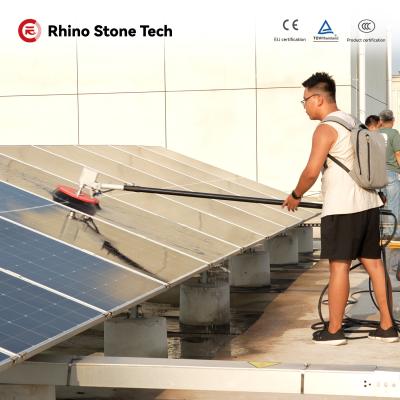 China Telescopic Pole Solar Panel Washing Equipment Long Handled Brush For Cleaning Solar Panels for sale