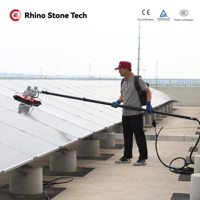 China Limpieza del panel del calentador de agua solar móvil Limpieza de alta velocidad para la limpieza del módulo solar DC24V en venta