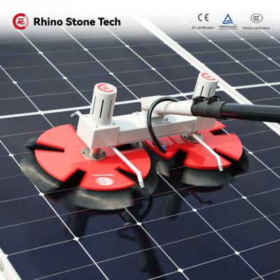 China Water Fed Solar Panel Cleaning Telescopic Brush PV Cleaning Solar System Cleaning Tools for sale