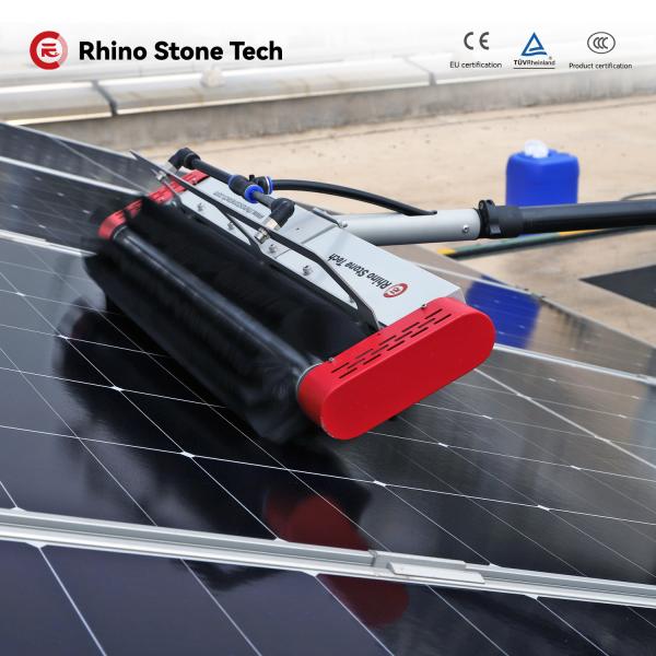 Quality Panel Safe Solar Panel Washer Brush Photovoltaic  Solar Panel Squeegee 630RPM for sale