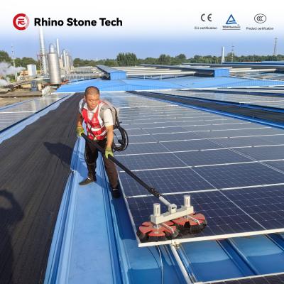 China Dual Disc Solar Module Cleaning Wiper Battery Powered Maintaining Solar Panels 7.5 Meters for sale