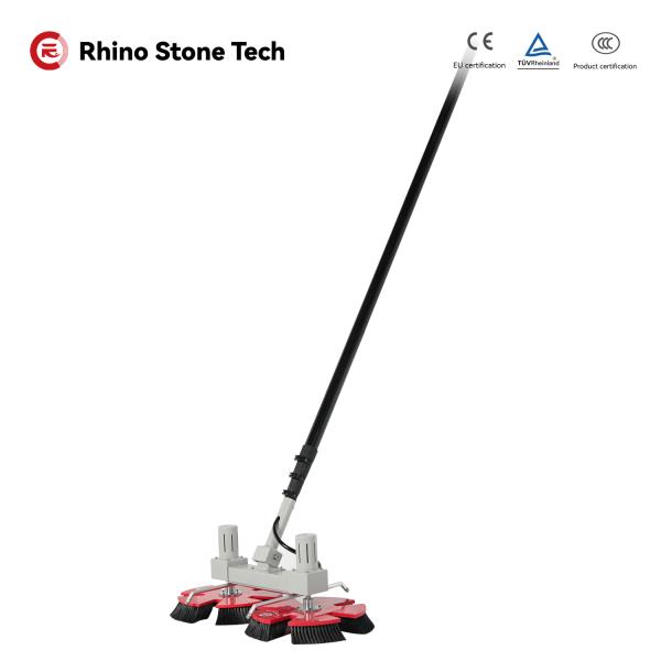 Quality Double Spin Solar Panel Cleaning Brush Photovoltaic System Cleaner 2 Section for sale