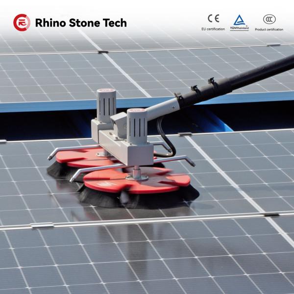 Quality Twin Headed Solar Panel Rotating Brush DC24V Solar Pv Cleaning For PV Units for sale