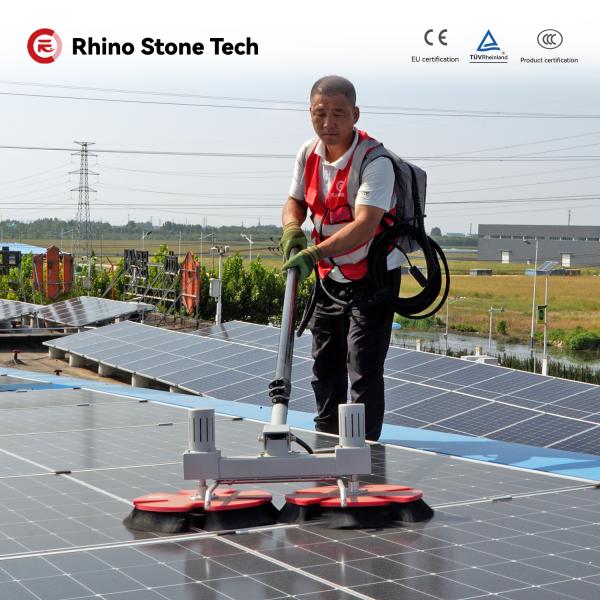 Quality Cord Powered Solar Panel Rotating Brush 5.4m 7.5m  Residential Solar Panel Cleaning for sale