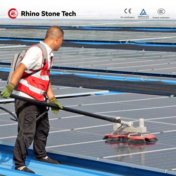 Quality Twin Headed Solar Panel Rotating Brush DC24V Solar Pv Cleaning For PV Units for sale