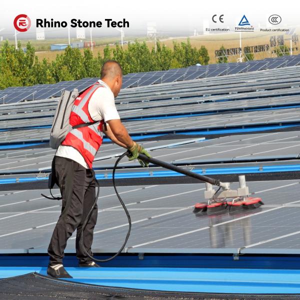 Quality 5.4m 7.5m Solar Panel Rotating Brush  Lithium Ion Battery Solar Panel Cleaning Pros for sale