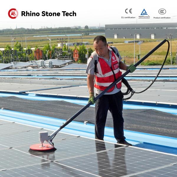 Quality 3.6m 5.4m 7.5m Solar Panel Cleaning Tools  Rotating Solar Panel Cleaning Brush for sale