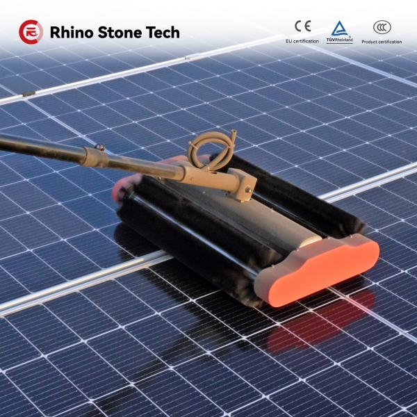 Quality PV Solar Plate Cleaning Brush Farm Array Solar Panel Dust Cleaning System Splash for sale