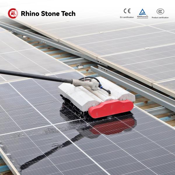 Quality Solar Panel Roller Brush  Rotating Dual Roller Solar Cleaning Equipment for sale