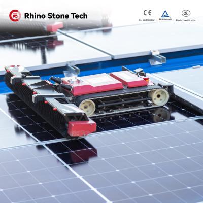China Automatisches ferngesteuertes Solarpanel-Reinigungssystem Raupenroboter für PV-Strom-Entstaubungslösung zu verkaufen