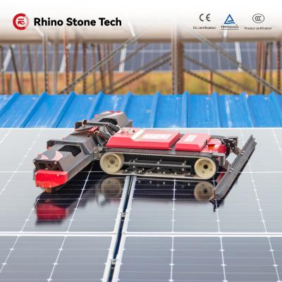 China Wireless Control System Electric Photovoltaic Cleaning Robot with Remote Control Solar Panel Cleaning Equipment for sale