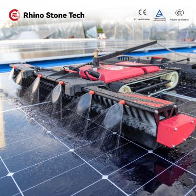 China Latest Semi-Automatic Solar Panel Cleaning Robot Remote Controlled Solar Cleaning Equipment Solar Cleaning Robot for sale